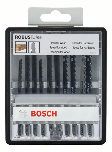Bosch Robust Line Wood Expert Set 10-teilig