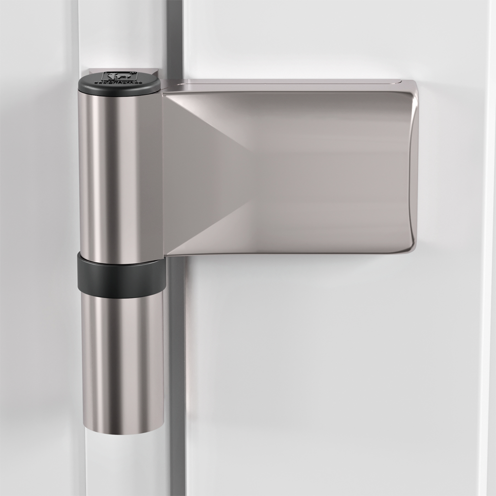 Hahn Kunststoff-Haustürband KT-V 6R FIX AB=18-23mm Silber Metallic 003 VE=24stk