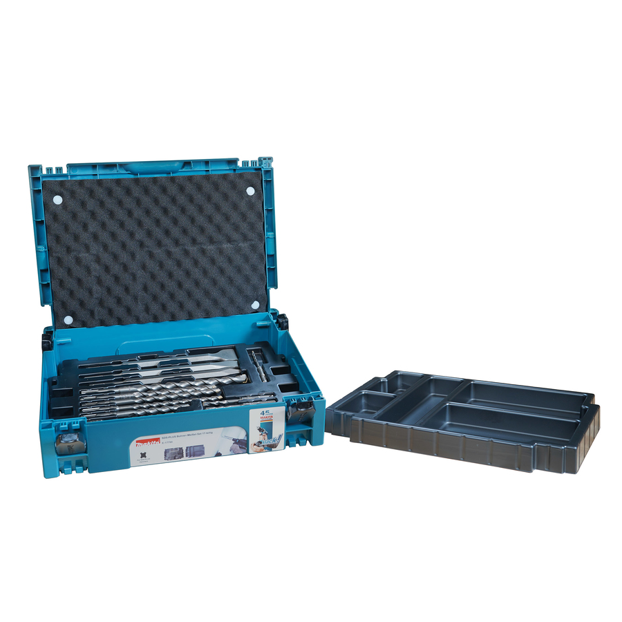 Makita SDS-PLUS Bohrer-/Meißel-Set 17-teilig im MAKPAC